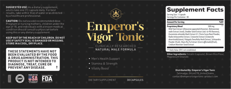 Emperor's Vigor Tonic Reviews - Is it Safe? Read Before Buy!